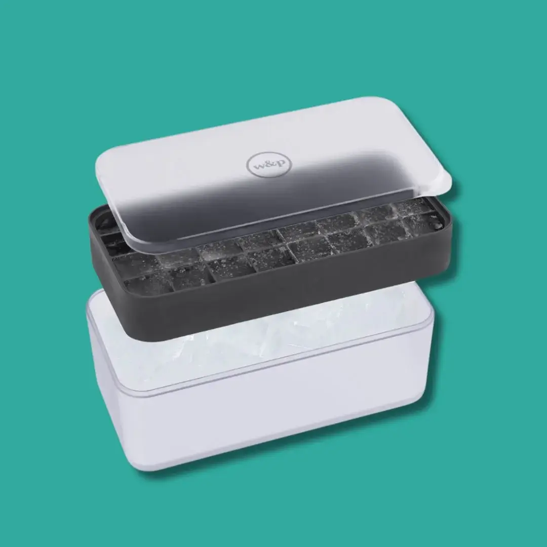 Ice Boxes + Ice Tray + Lid, 48 Cubes - 96 Cubes - Reusetarian